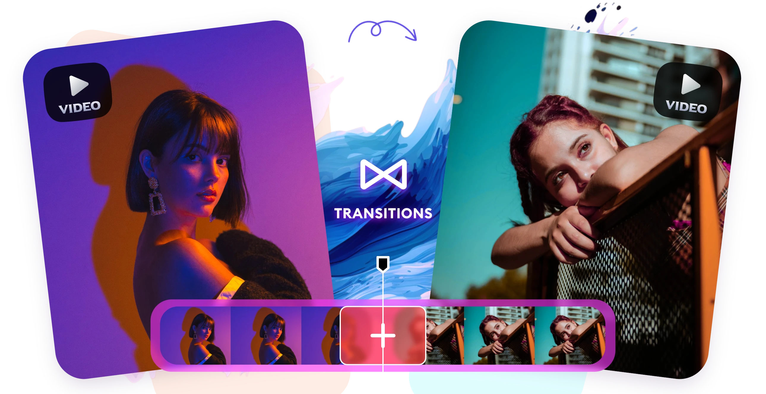 Free Online Video Transitions: Add Effects & Motion | Clipfly