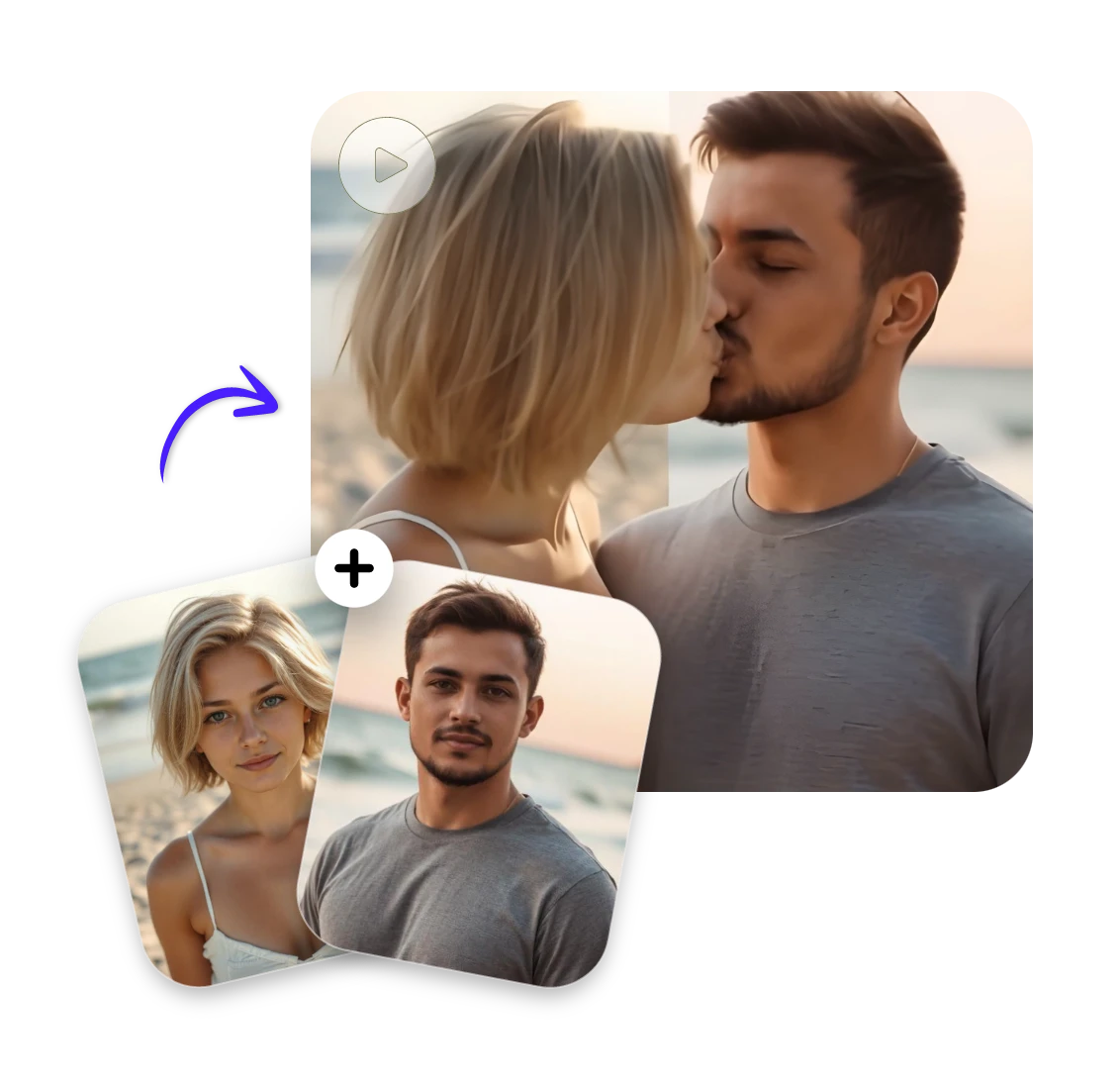 AI Kissing Video Generator - Create Lifelike Kissing Videos | Clipfly
