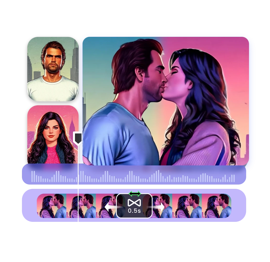 AI Kissing Video Generator - Create Lifelike Kissing Videos | Clipfly