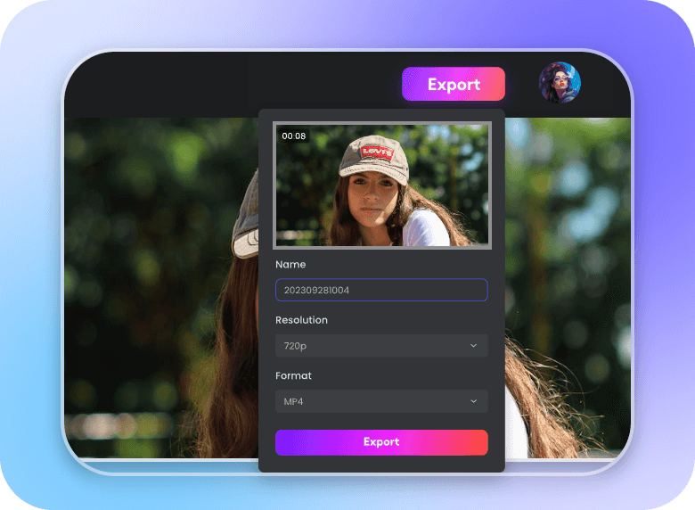 download the audio in the desired output format